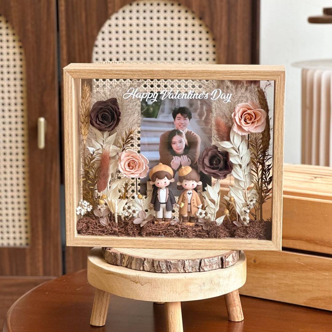 Valentine's Day Preserved Flower Flower Frame l Florist Near Me