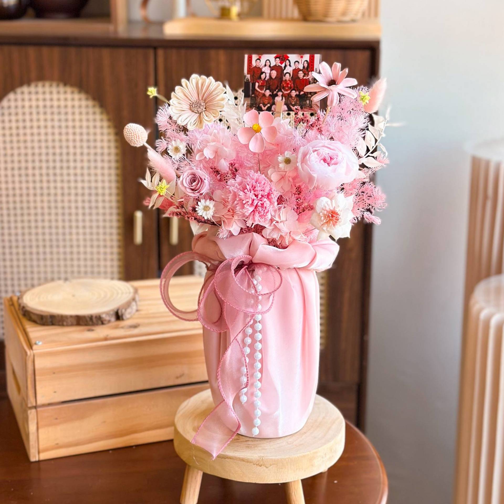 Mother's Day Preserved Flower Flower Vase l Florist Near Me
