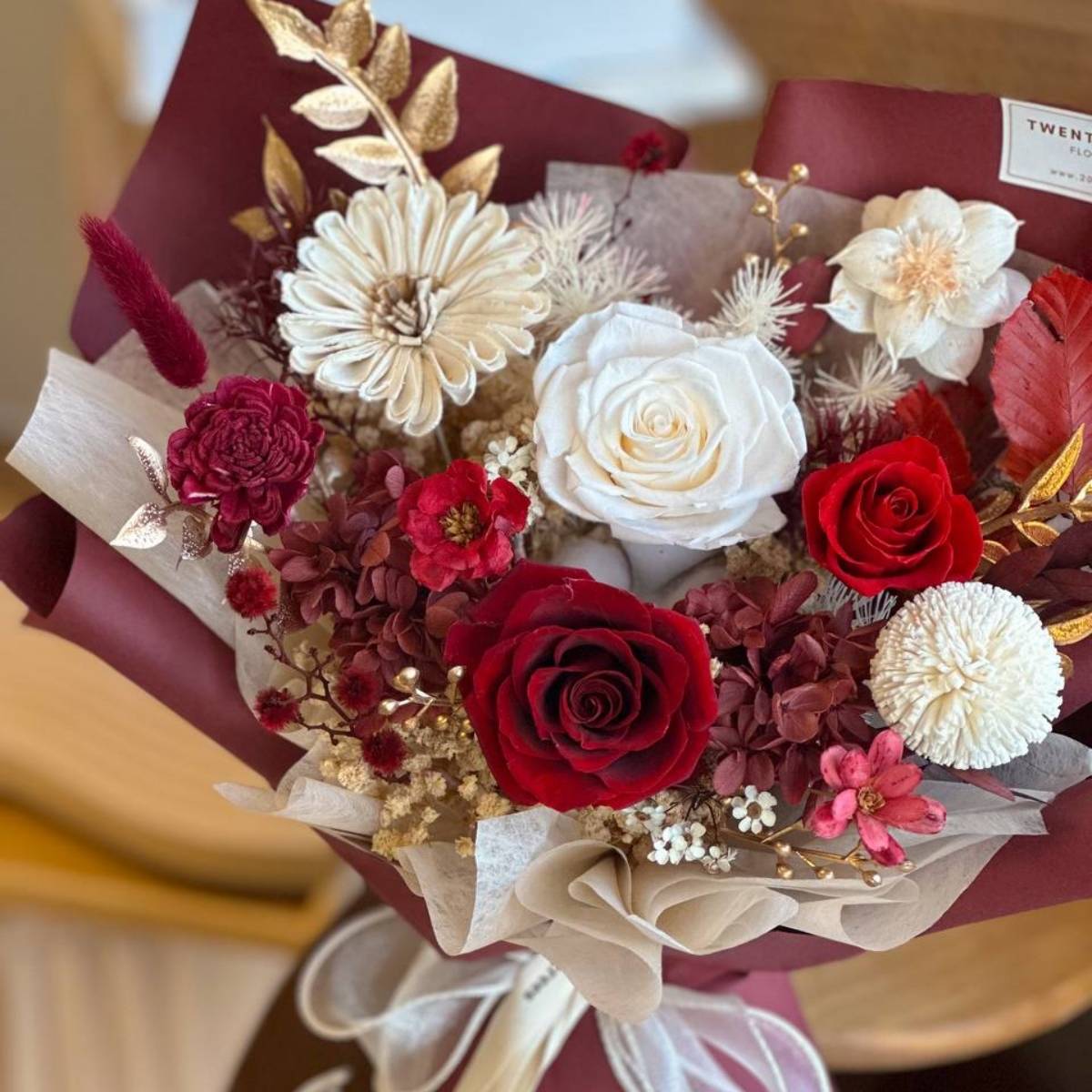 Preserved Flower Bouquet for Birthday Gift l Kuala Lumpur Same Day Delivery